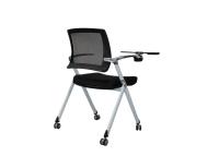 China Executive Mesh Back Foldable Training Office Chair with Movable Wheels 61x46x52cm for sale