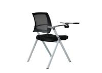 China Commercial Office Training Chairs with W Folding Side Tables Mesh Back Stackable 200pcs MOQ for sale
