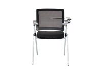 China Commercial Office Training Chairs with W Folding Side Tables Mesh Back Stackable 200pcs MOQ for sale