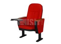 China Solid Wood Auditorium Seating with Writing Tablet 160mm Back Foam for sale