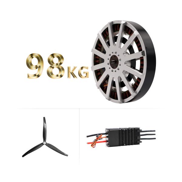 Quality 23850 98KG Thrust High Torque DC Outrunner Brushless Motor 24s 300A Esc 55 Inch Propeller for Paramotor Airplane Evtol Airboat for sale