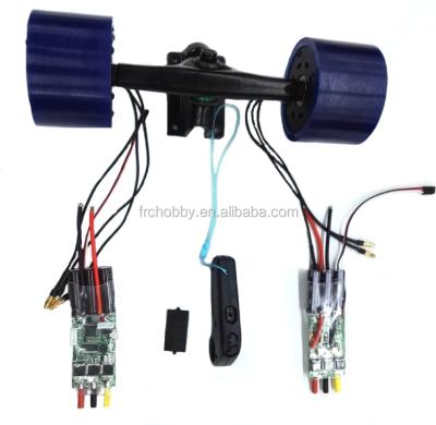 China Powerful Twin Drive MP83mm Hub Motor&vesc Controller&2.4g Wireless Remote Controller for Electric Skateboard for sale