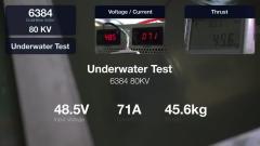6384 80KV Underwater Test Brushless Motor High Thrust for Efoil Watersports
