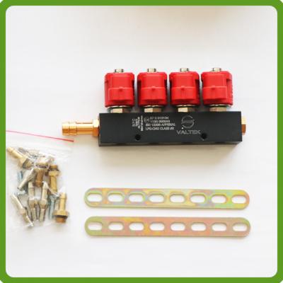 China CNG LPG Injector Rail 3Ohms for 4cylinder Sequential injection System Common for sale