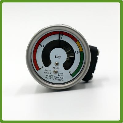China Stainless steel Control And Monitoring The Gas SF6 pressure gauge high voltage testing equipment for sale