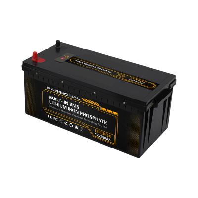 Litio 12v 250ah que substituye la prenda impermeable LiFePO4 de las baterías de plomo