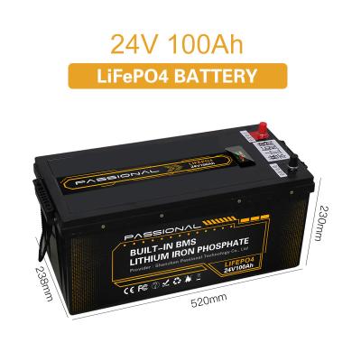 Cina Batteria ricaricabile LiFePO4 di alta sicurezza 24V 100Ah per il carrello elevatore elettrico EV in vendita