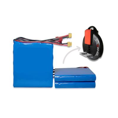 China 60v Li Ion Battery Pack, Klantgerichte Elektrische Unicycle-Batterij Te koop