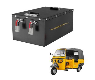 China Customize 48V 80Ah power lithium phosphate battery packs for Electrico low speed vehicle LSV E rackshaw LSV Golf cart for sale