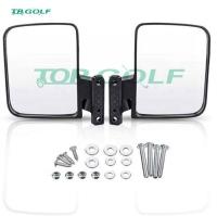 China Foldable Golf Cart Side Mirrors With LED Light / Golf Buggy Accessories for sale
