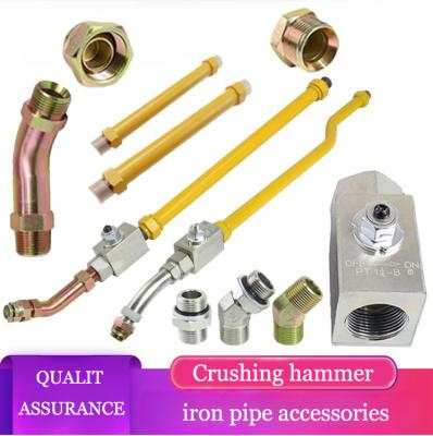 China Snel verbinden graafmachine arm ijzeren buis assemblage globe klep accessoires Te koop