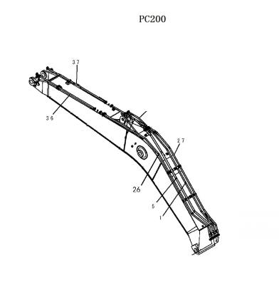 China KOMATSU PC200 Excavator Pipelines Excavator Hydraulic Pipes For Construction Machinery for sale
