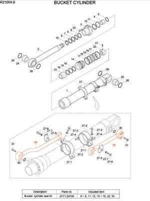 Cina R210 R215 Escavatore cilindro idraulico di olio tubo di acciaio tubo di tubo cilindro in vendita