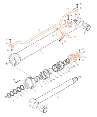 Chine Économique et pratique DX200A Excavateur Pipelines sans couture Système hydraulique à vendre