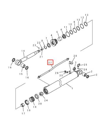 China olieinlaatpijp voor bouwmaterialenwinkels PC60 hydraulisch systeem distributeur emmerpijp Te koop