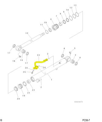 China PC56 PC55MR-2 ijzeren buizen voor graafmachines voor hydraulische systemen en emmerbuizen Te koop