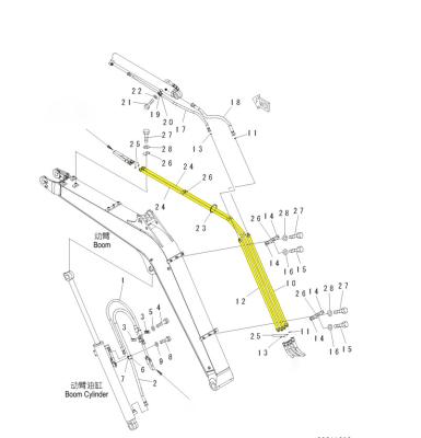 China PC56 PC55MR-2 ijzeren buizen voor graafmachines voor hydraulische systemen en emmerbuizen Te koop