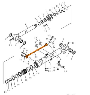 China Economisch PC200 Hydraulisch distributiesysteem en terugvoerbuis voor graafmachines Te koop