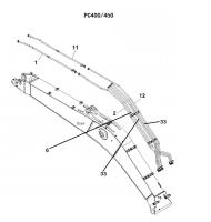 China PC400 PC450 Excavator Hydraulic Distributor Bucket Pipe 51.5MPa Seamless Steel for sale