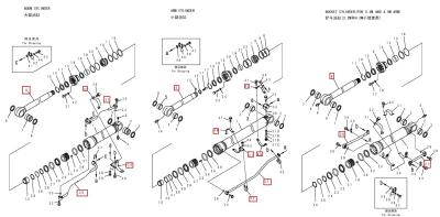 China Bouwmaterialen winkels PC360 PC300 Hydraulisch systeem Distributeur Boom Confluence Pipe Te koop