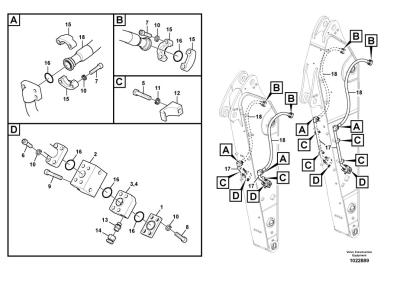 Cina VOLVO EC480 EC460 Escavatore cilindro idraulico tubo di acciaio tubo per secchio in vendita