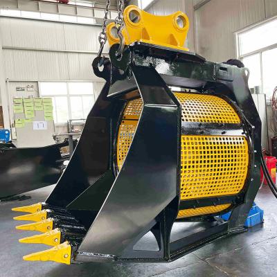 Cina Capacità massima di afferramento 0.52CBM Barattolo di selezione rotativo per escavatori da 5 a 40 tonnellate in vendita