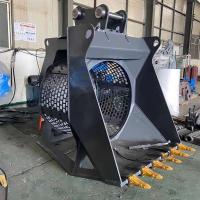 China Rotary Sand Washing Screen Bucket for Excavator 0.46-1.2m³ Load Volume 800-1400mm Drum Diameter for sale