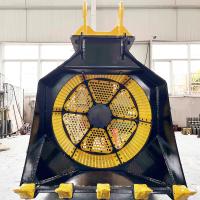 China Customized 5-40 Ton Excavator Screening Bucket for Sand with Rotating Function 0.46-1.2 m³ for sale