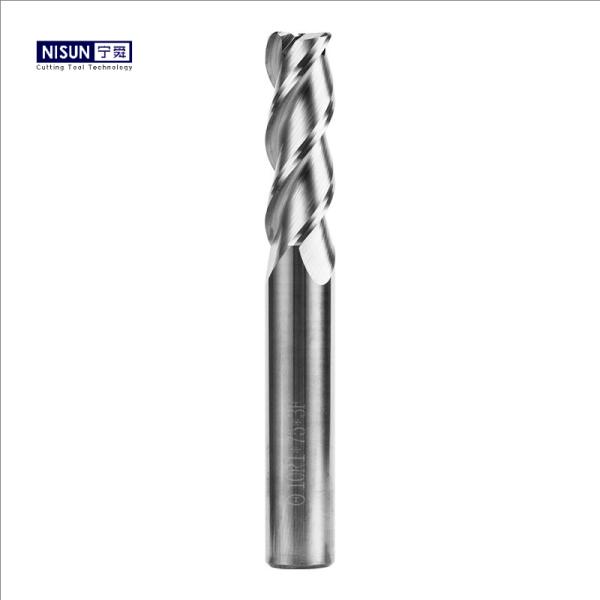 Quality Spiral Solid Carbide M2 HSS PM Corner Radius Milling Cutter for Aluminum for sale