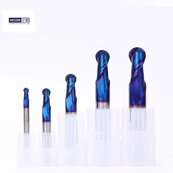 Quality High Precision Ball Nose End Mills Milling Tools For Machining Unalloyed Steels for sale