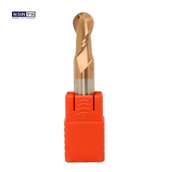 Quality High Precision Ball Nose End Mills Milling Tools For Machining Unalloyed Steels for sale