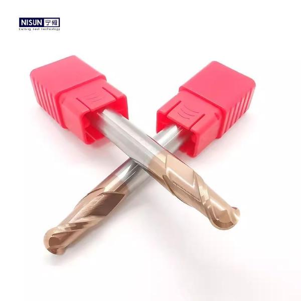 Quality High Precision Ball Nose End Mills Milling Tools For Machining Unalloyed Steels for sale