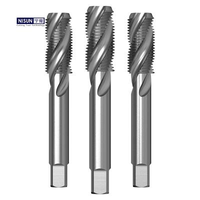 China M2 HSS M35 PM Spiral Cutting Taps Threading Tools UN BSP Metric 2 Flutes for sale