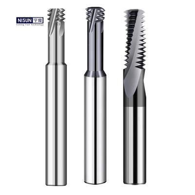 China Carbide Thread Milling Tool UN BSP NPT Metric Thread Mill Cutter For Steel / Titanium for sale