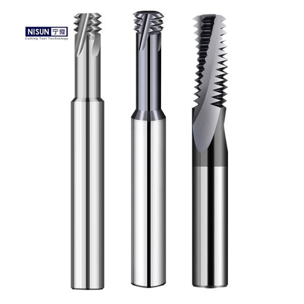 Quality Carbide Thread Milling Tool UN BSP NPT Metric Thread Mill Cutter For Steel / Titanium for sale