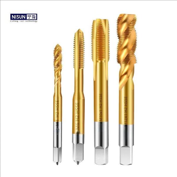 Quality M2 HSS M35 PM Spiral Cutting Taps Threading Tools UN BSP Metric 2 Flutes for sale