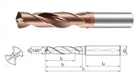 China Alloy Solid Carbide Drill Bits Drilling Tools Tungsten Steel Precision Twist Drill 5D for sale