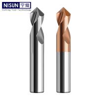 China 60 Degree 2 Flute two-Edge spot drill bits Tungsten Carbide Chamfer Tool for sale