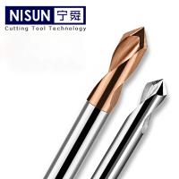 China 60 Degree 2 Flute two-Edge spot drill bits Tungsten Carbide Chamfer Tool for sale