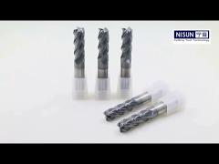 wear resistant end mill milling cutter cutting tools with carbide m2 hss pm material