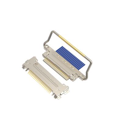 China Micro coaxiale kabel 20846-040T-01 Volledig afgeschermd met mechanisch slot lvds 40 pin connector kabel Te koop