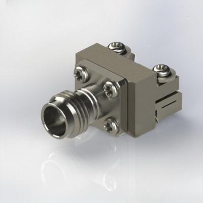 Chine Connecteur droit coaxial de la carte PCB rf de bâti de bord de millimètre Solderless du connecteur 1,85 de la cloison étanche rf à vendre