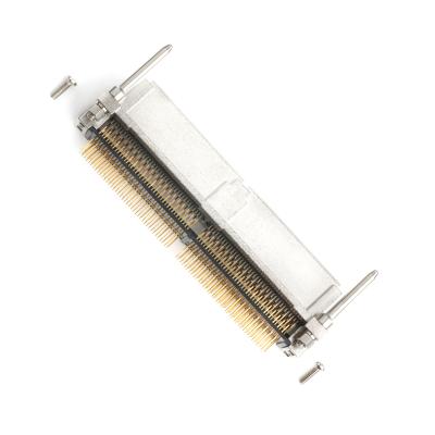중국 MINIDOCKTM SLIM 30056-160T 견고한 높은 핀 수 도킹 I / O 커넥터 피치 0.635mm 판매용
