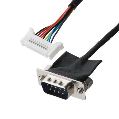 Китай DB-9Pin LVDS Кабельная сборка D-SUB-9P Мужской сварщик к TU1.0 20Pin TU1002HN0-20 Wire Connector OEM/ODM продается