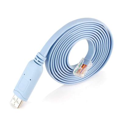 Chine Connecteur de harnais personnalisé industriel USB à RJ45 à 8P8C Tête de cristal à câble de commande de commutateur de port série RS232 à vendre