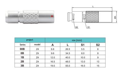 Chine Connecteur circulaire imperméable à l'eau de la série Z4 B à 7 broches prise flottante système d'auto-verrouillage de sécurité à vendre