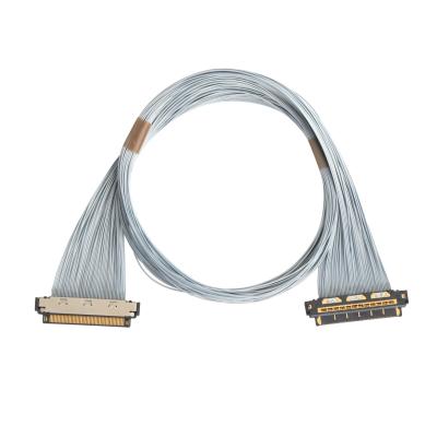 China Cable de micro-coax KEL XSL20-48S, pitch de 0,25 mm, 44AWG PFA, duplo adesivo UV à venda
