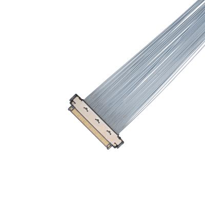 中国 KEL XSL20-48S 0.25mmピッチマイクロコアックスケーブル,44AWG PFAシールド,両端 販売のため