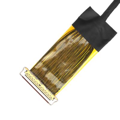 China 50-Pin Micro-Coaxial Cable Assembly with AWG38 Shielded Wire for High-Speed Data for sale