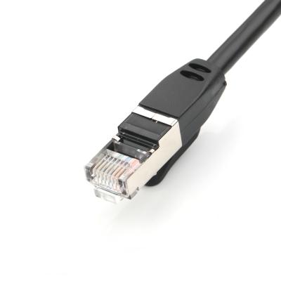 China RJ45 Shielded Cable Assembly, 8P8C Jack to Plug with STP 24AWG x4P Wire for sale